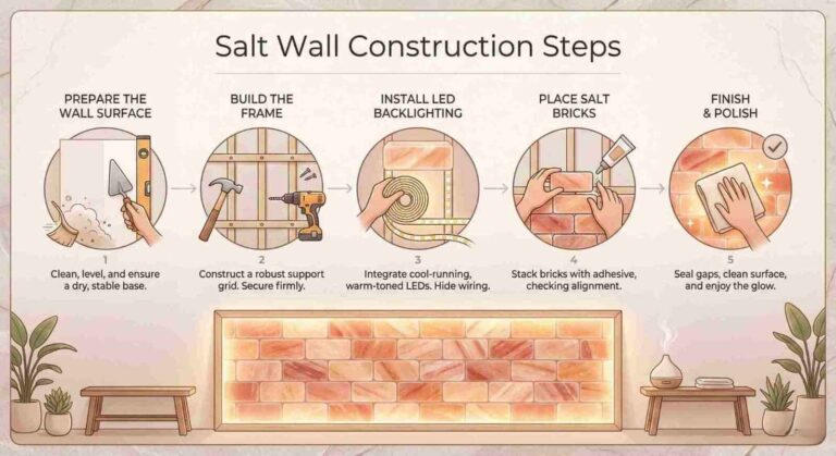 Salt Wall Construction Guide to Build Stunning Himalayan Salt Walls